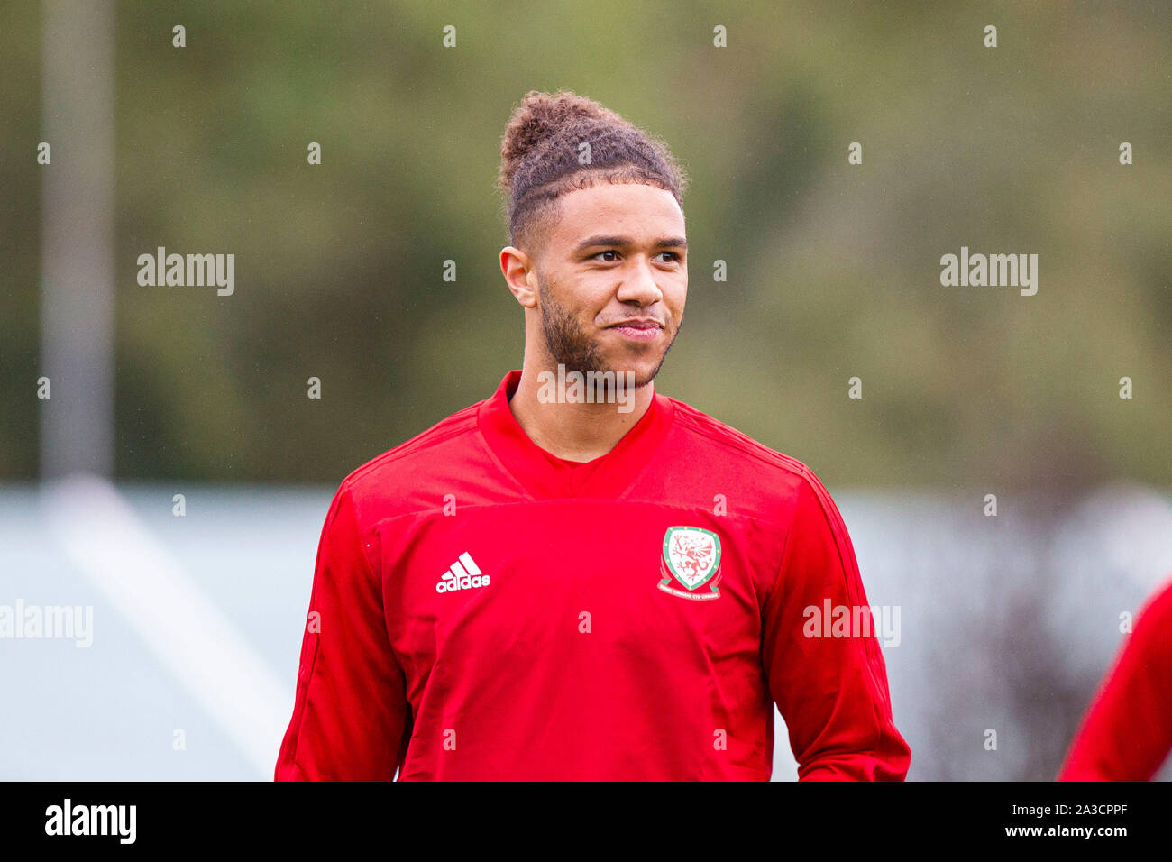Hensol, Wales, UK, October 7th 2019. Tyler Roberts during Wales ...