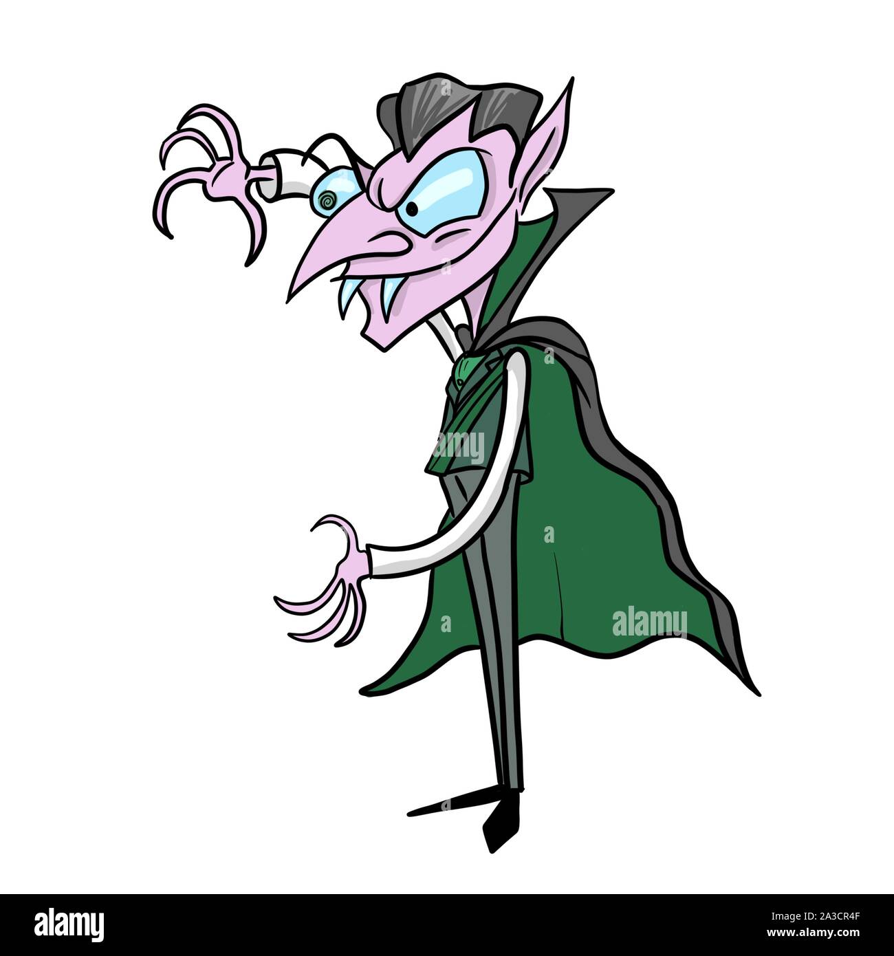 A vampire cartoon illustration Stock Photo - Alamy