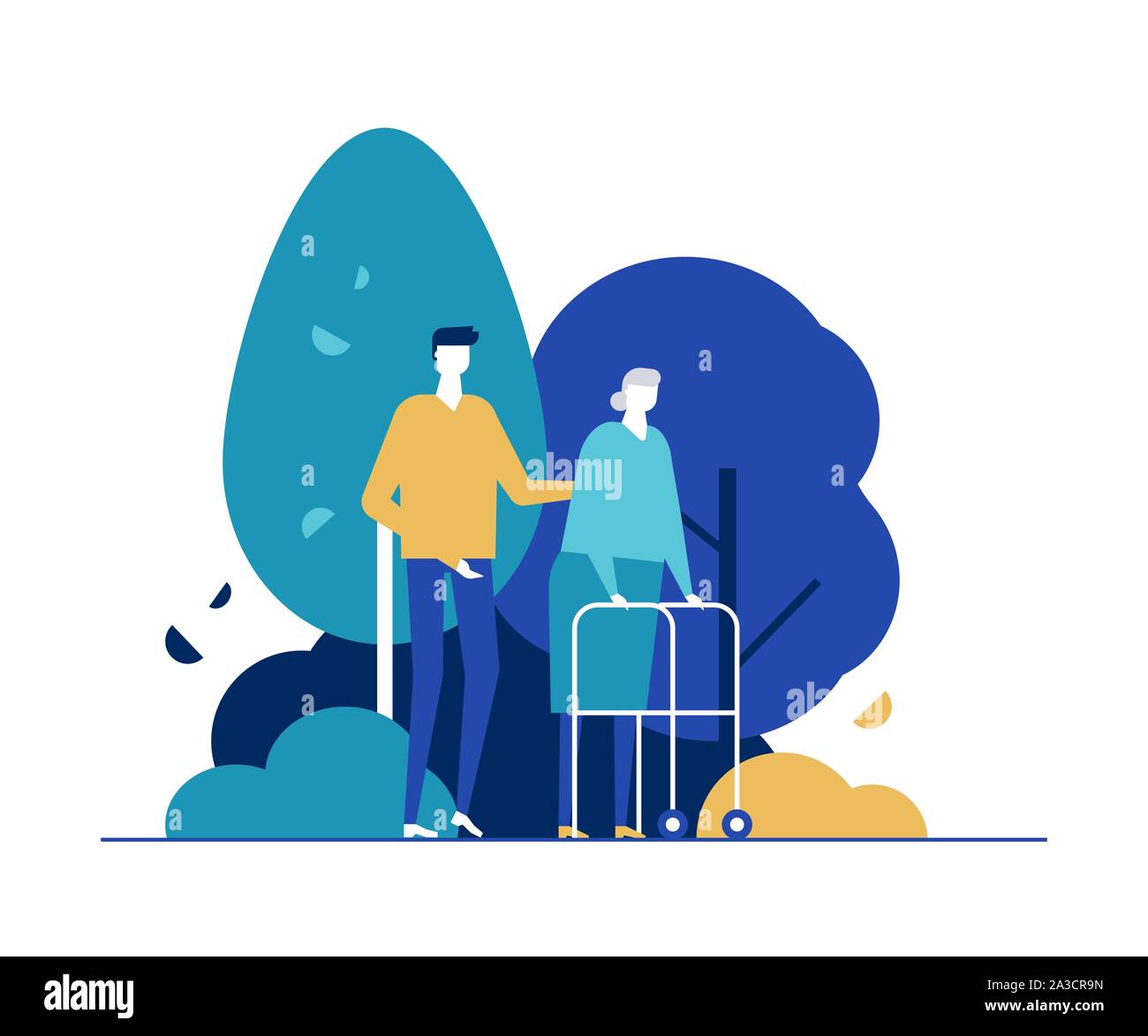 Senior in park Cut Out Stock Images & Pictures - Alamy