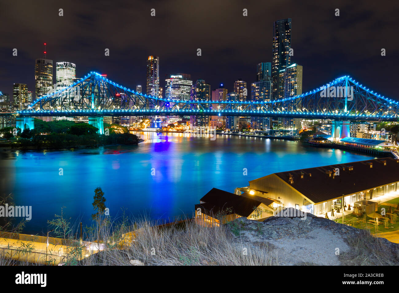 The Story Bridge in Brisbane, Queensland, Australia, is a steel ...