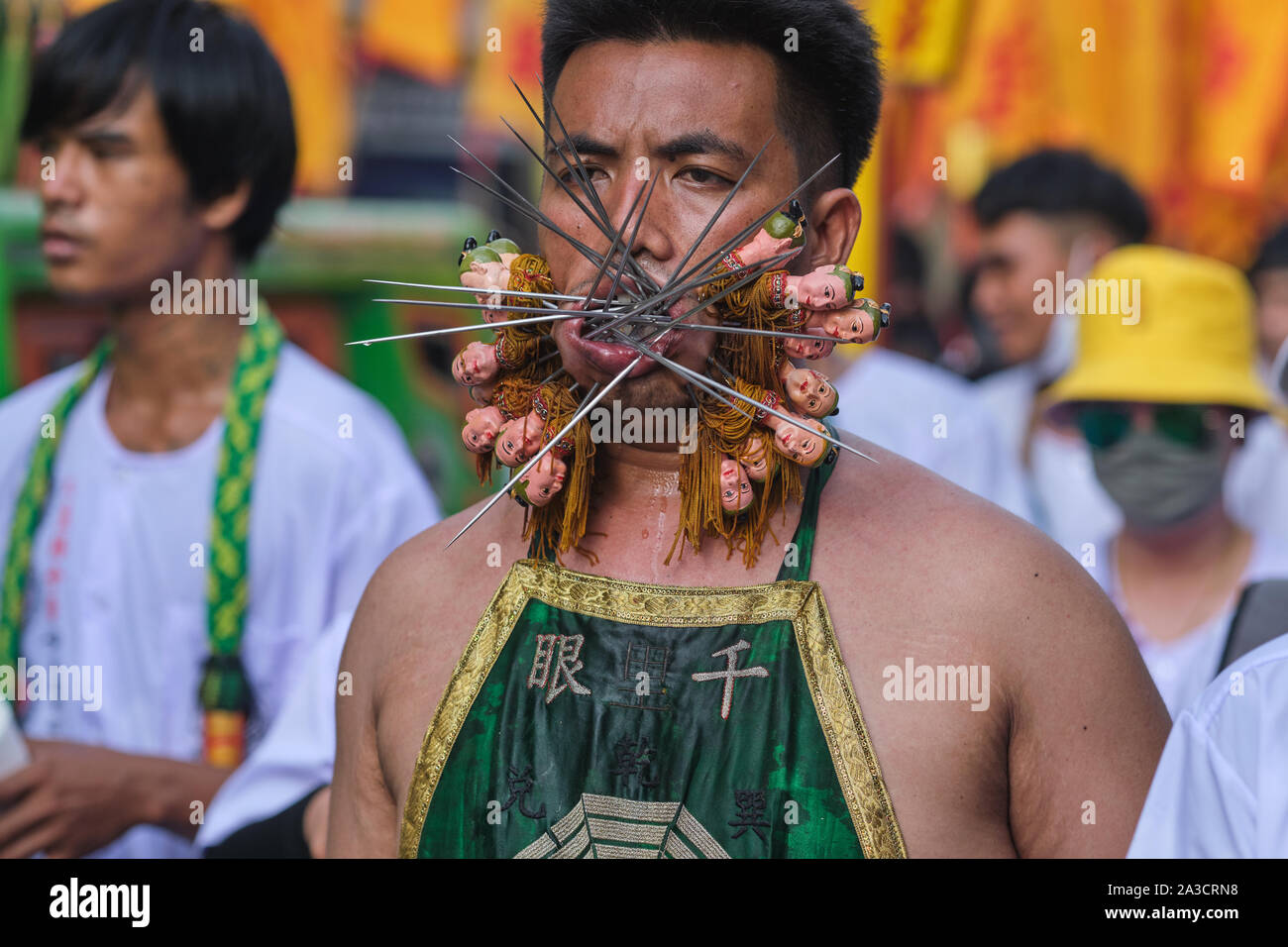 A procession during the Vegetarian Festival (Nine Emperor Gods Festival ...