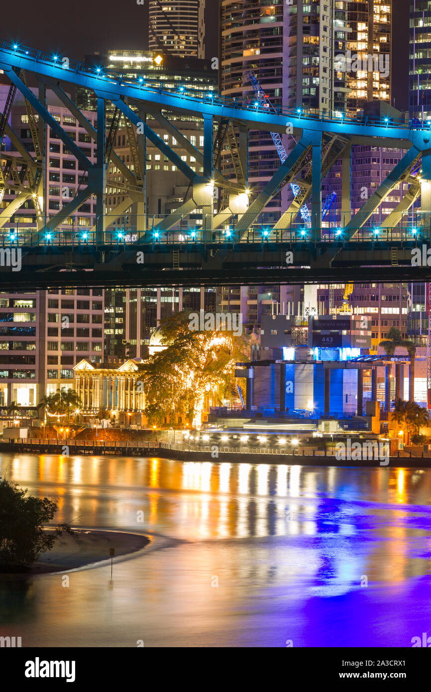 The Story Bridge in Brisbane, Queensland, Australia, is a steel ...