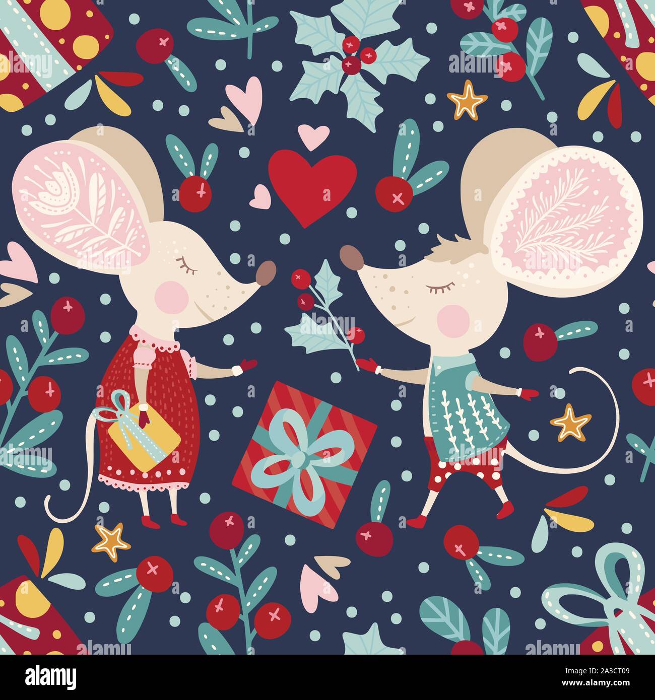 Mouse couple illustration Stock Vector Images - Alamy