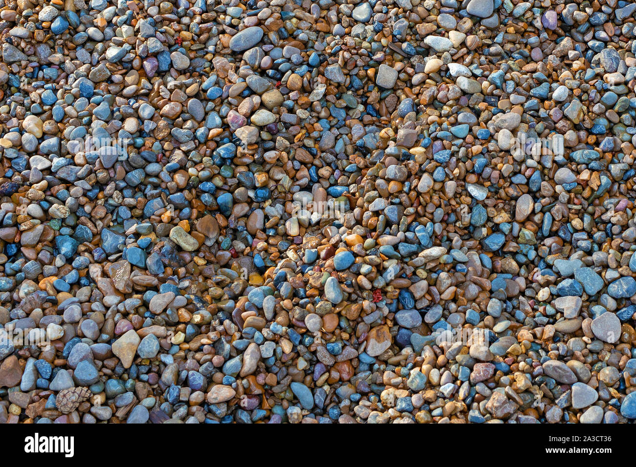 Pebble beach texture with simple surface. High resolution photo. Empty ...