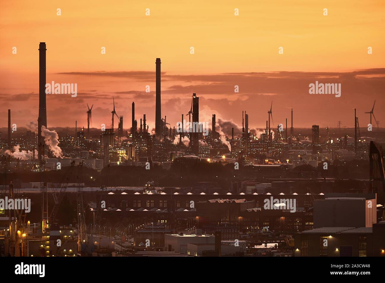 Dramatic Industrial Landscape Stock Photo - Alamy
