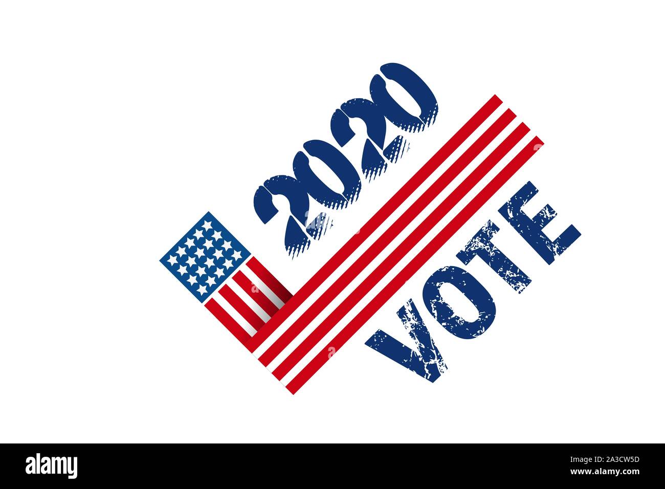 2020 Vote in USA american president banner card Stock Vector Image ...