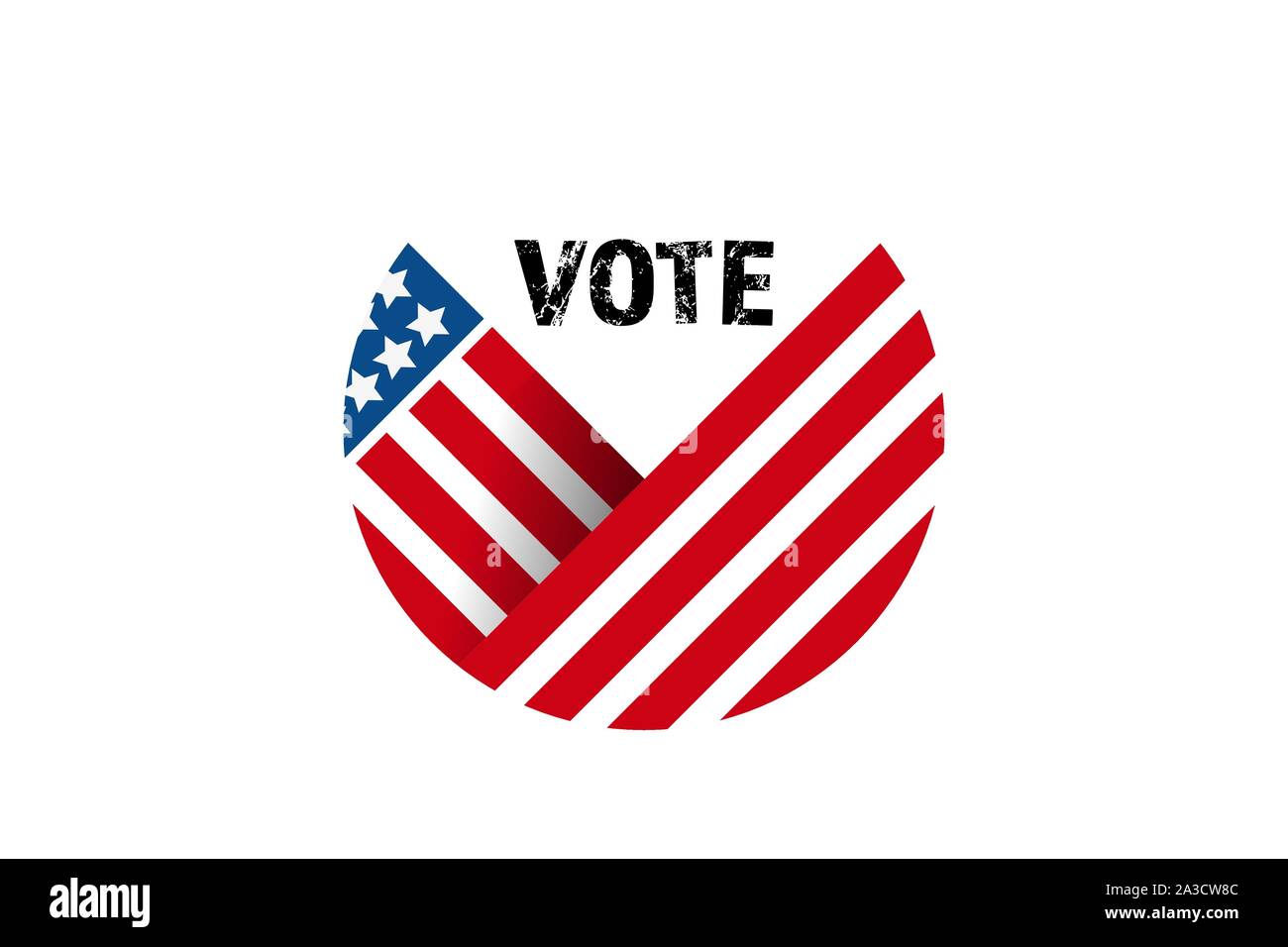 2020 Vote in USA american president banner card Stock Vector Image ...