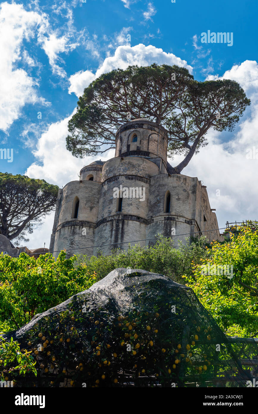 The old church in the italian town of Ravello, situated on the ...