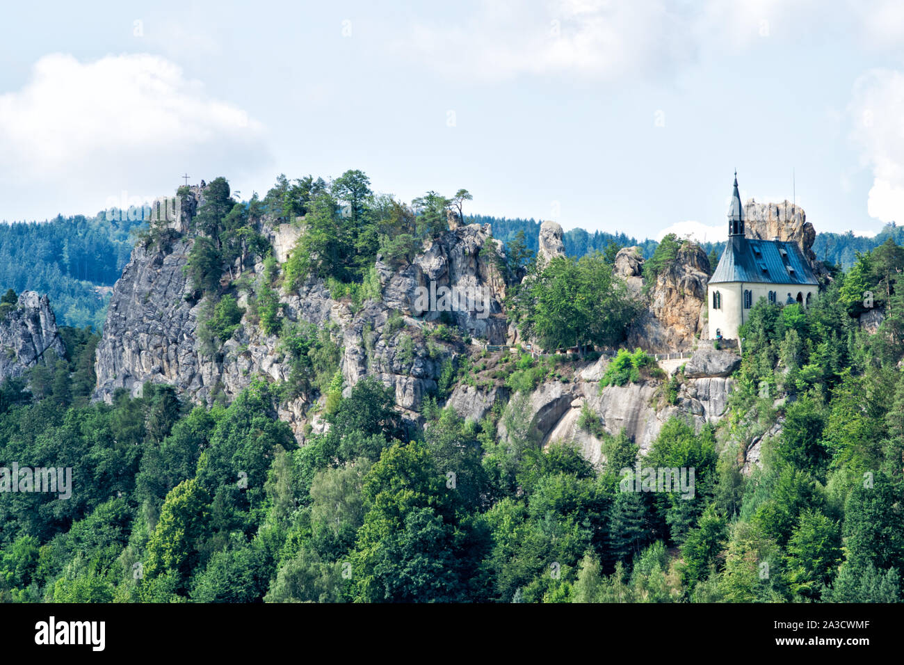 Mala Skala Rock Castle. Czech Republic Stock Photo - Alamy