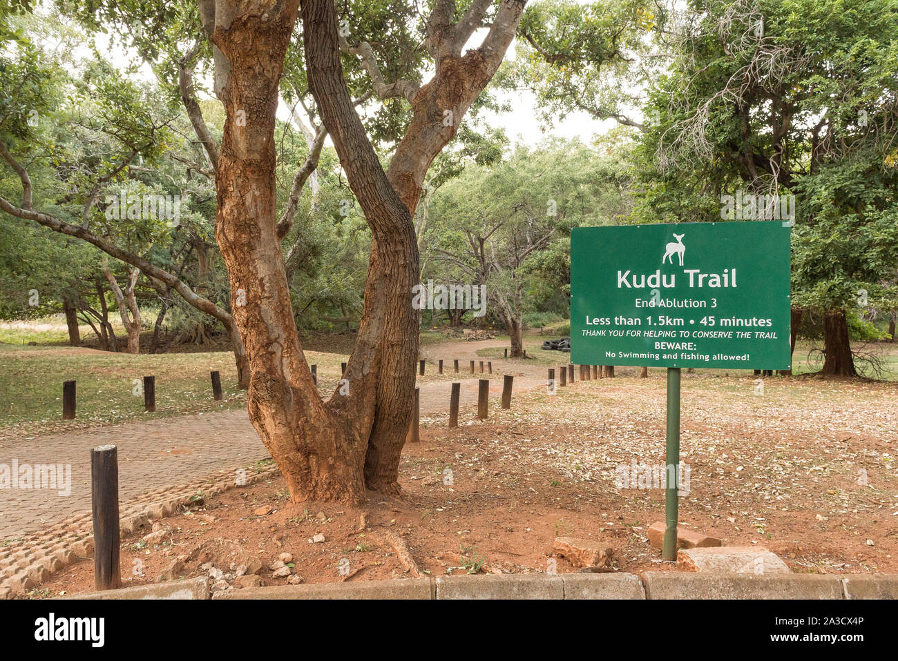 SWADINI, SOUTH AFRICA - MAY 19, 2019: Start of the Kudu Trail at the ...