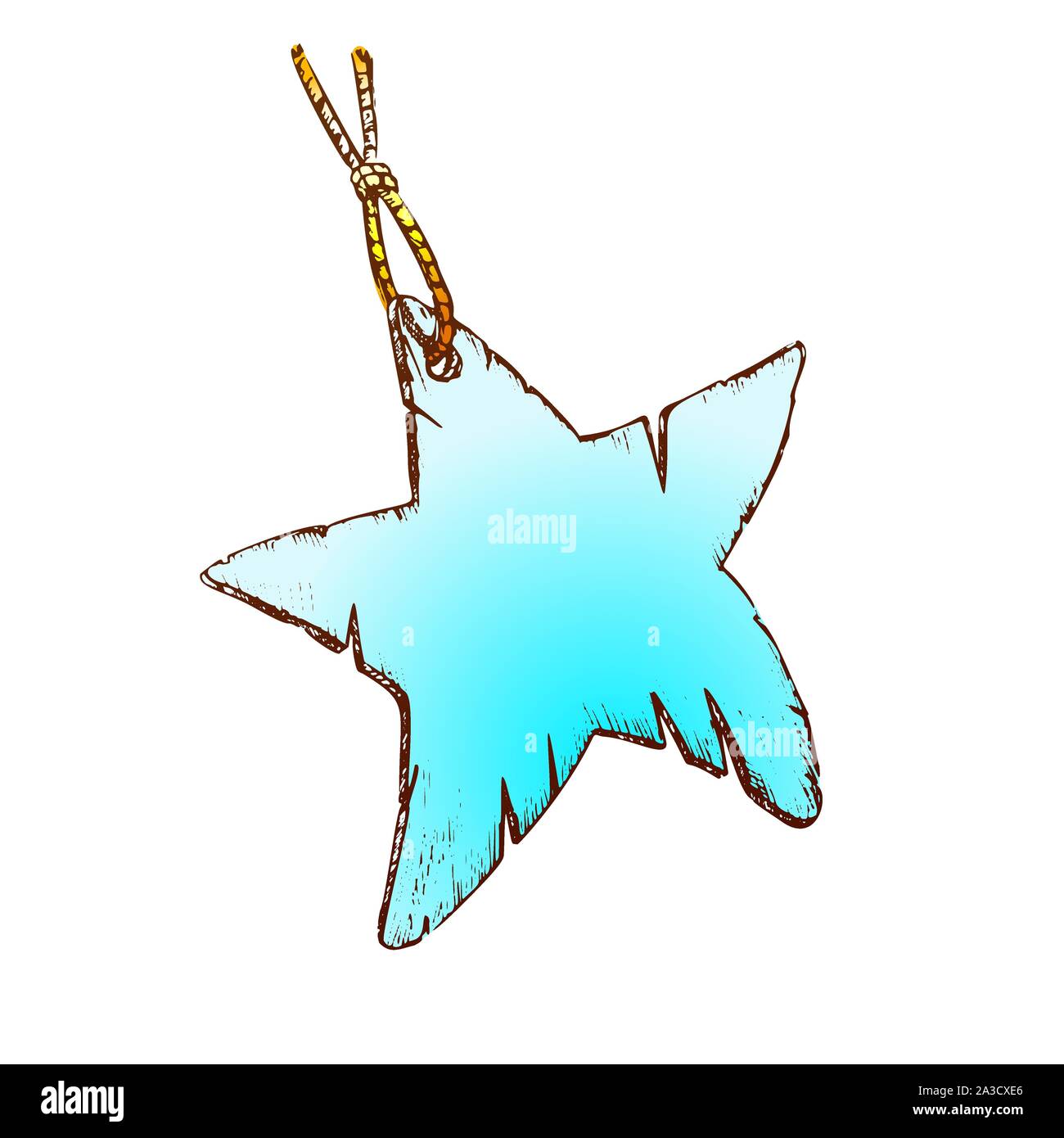 Label Paper Material In Star Shape Color Vector Stock Vector Image ...