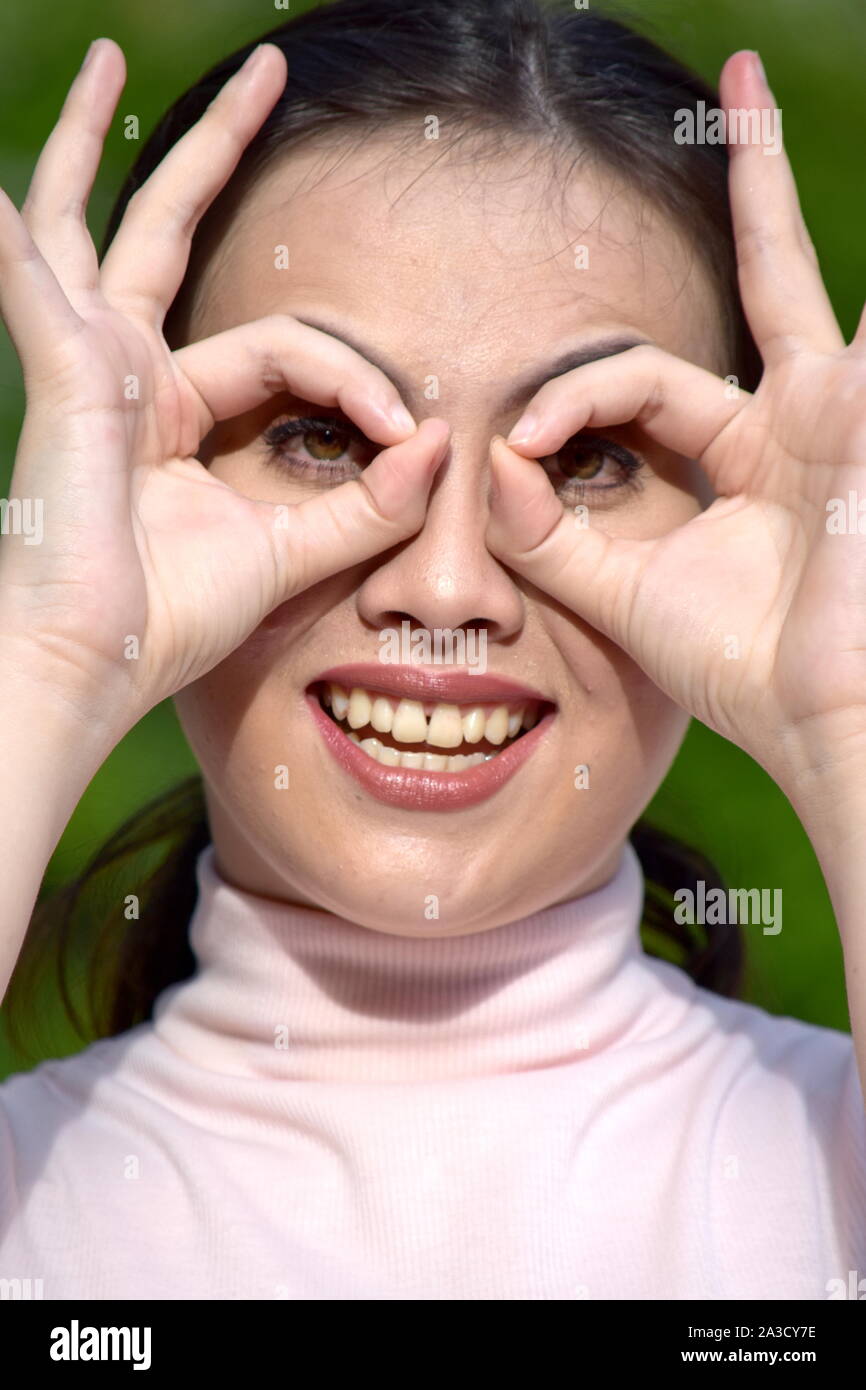 An A Filipina Woman Searching Stock Photo - Alamy