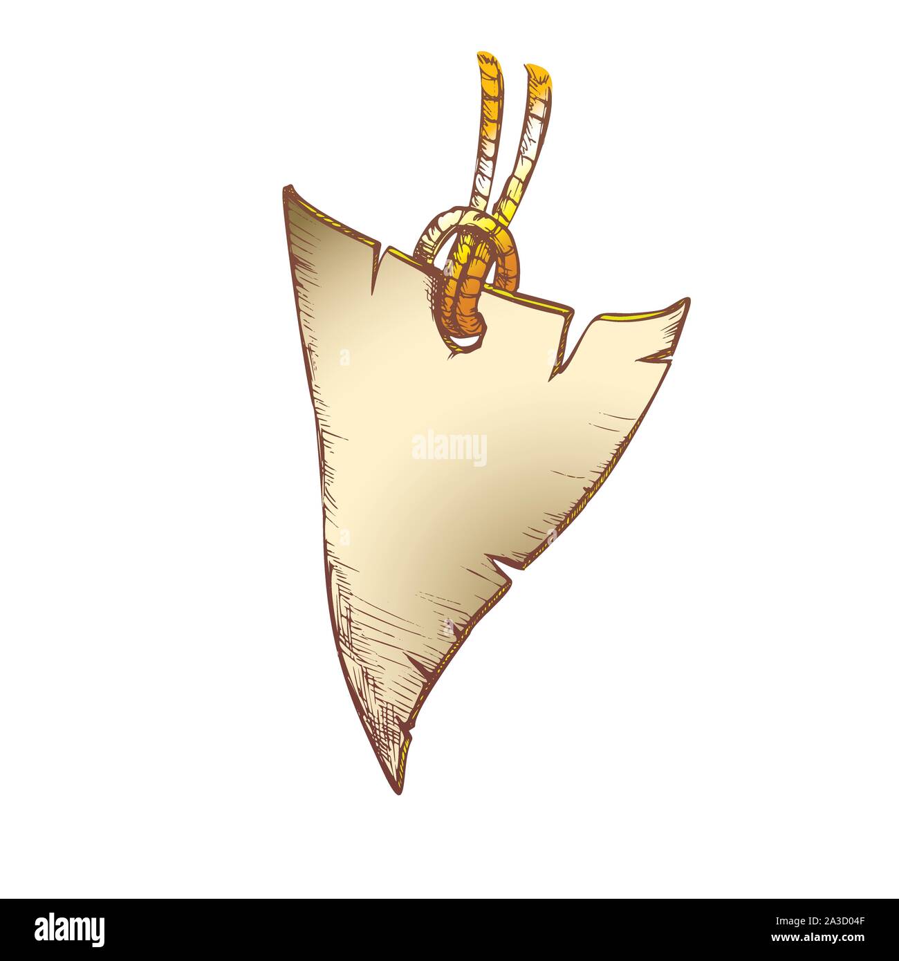 Label Paper Material In Triangle Shape Color Vector Stock Vector Image ...