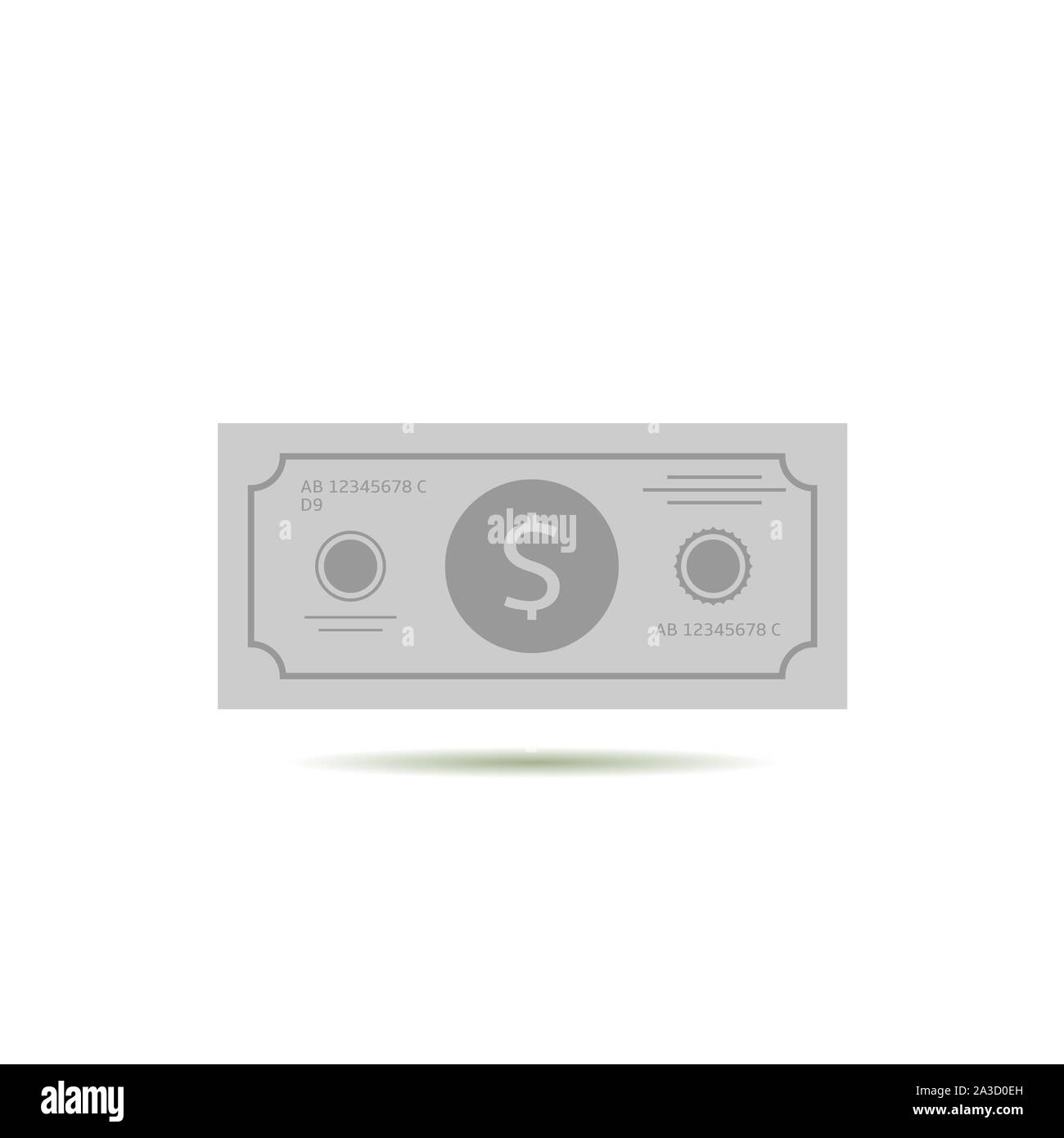 Dollar banknote icon. Money sign isolated, Vector illustration Stock ...