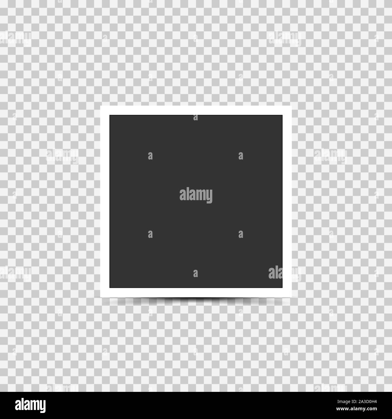 Blank photo frame. Empty blank photo frame, Vector illustration Stock ...