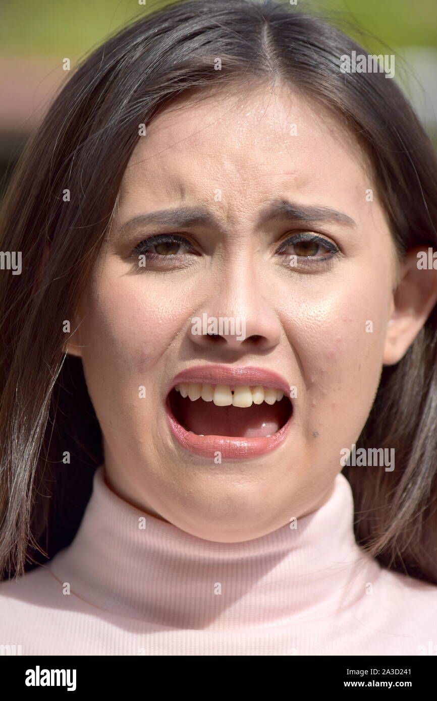 Stressed lady hi-res stock photography and images - Alamy