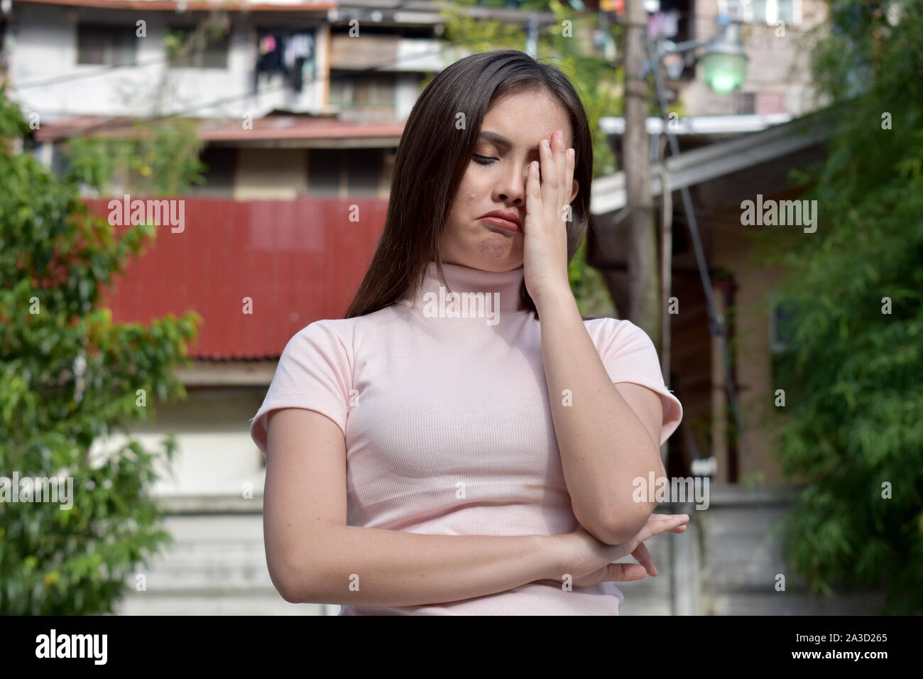 An A Crying Female Woman Stock Photo - Alamy
