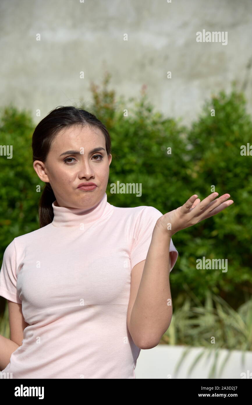 An A Woman And Indecisiveness Stock Photo - Alamy