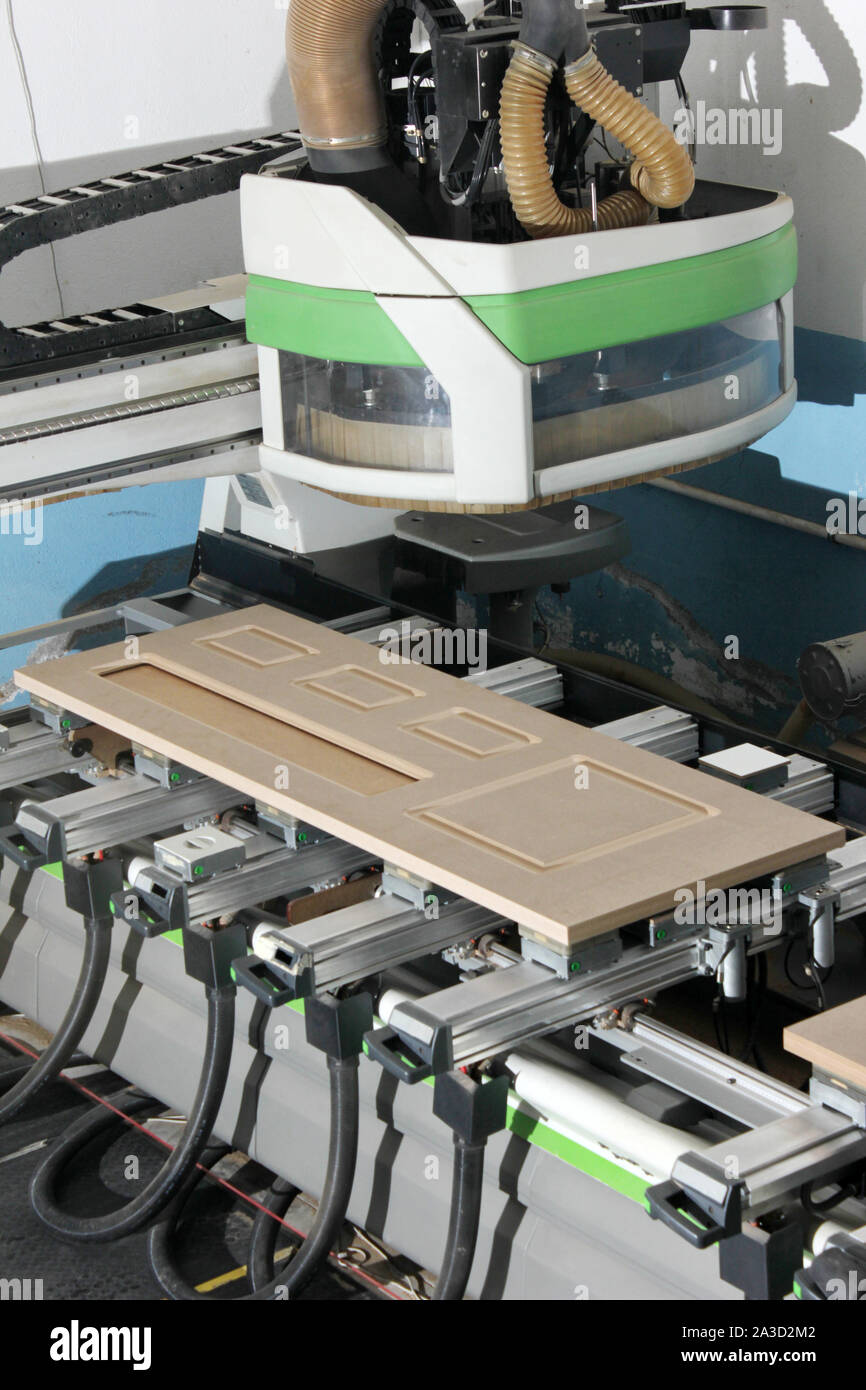 Wood Door Factory Stock Photo - Alamy