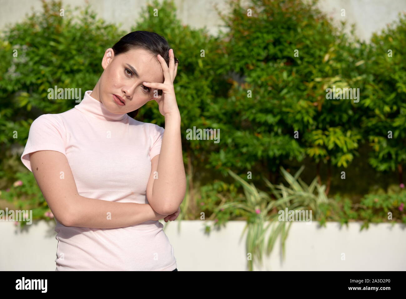 An Adult Female And Sadness Stock Photo - Alamy