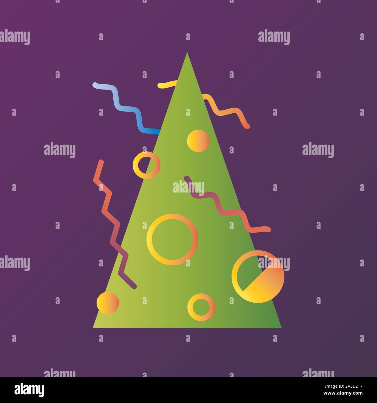 Geometric christmas tree Stock Vector Images - Alamy