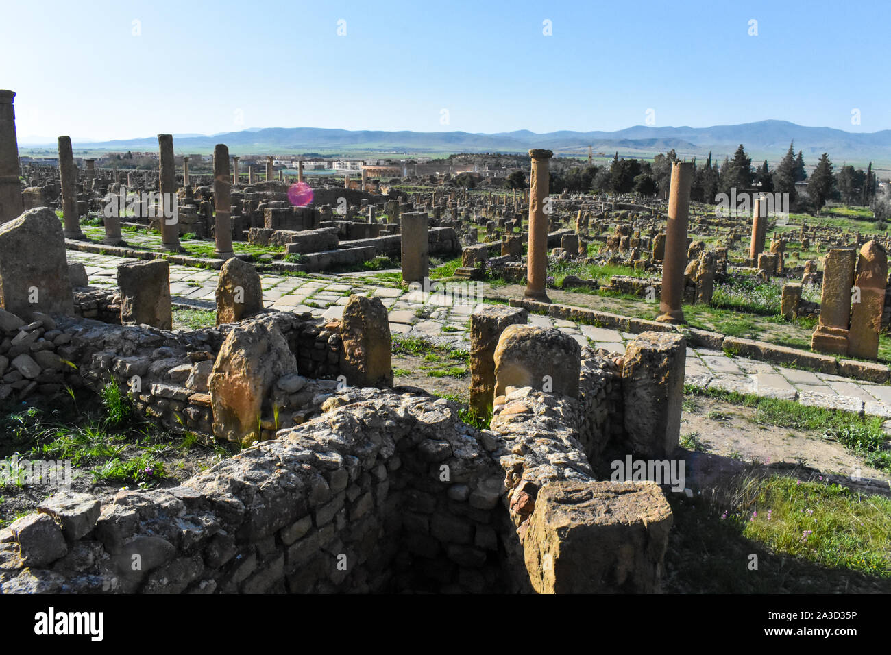 The Ancient Roman City of Timgad in Batna, Algeria, Built around 100 AC ...