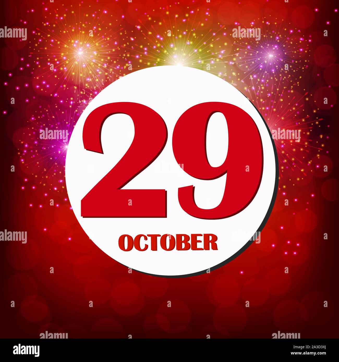 October 29 icon. For planning important day. Banner for holidays and ...