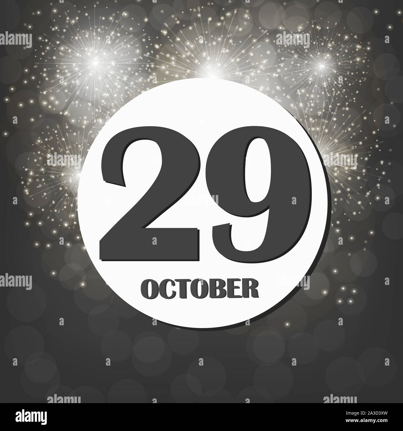 October 29 icon. For planning important day. Banner for holidays and ...