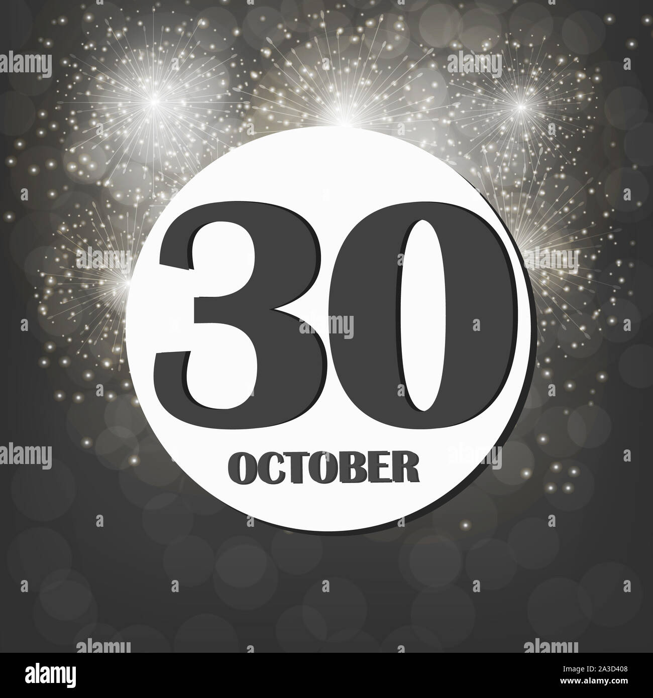 October 30 icon. For planning important day. Banner for holidays and ...