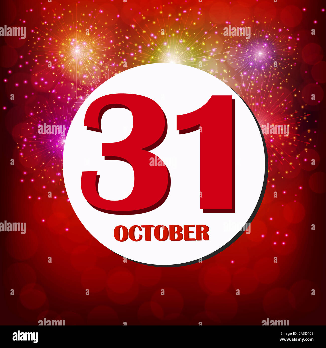 October 31 icon. For planning important day. Banner for holidays and ...
