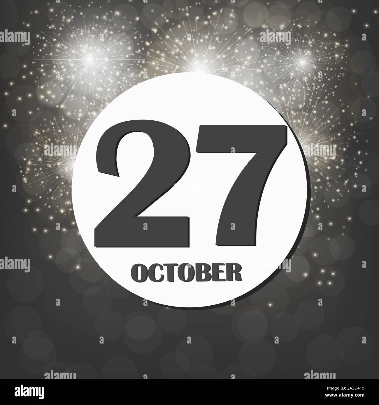 October 27 icon. For planning important day. Banner for holidays and ...
