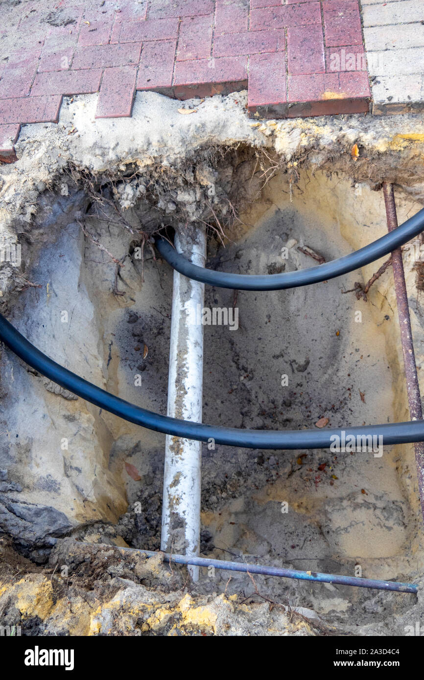 Underground conduit hi-res stock photography and images - Alamy