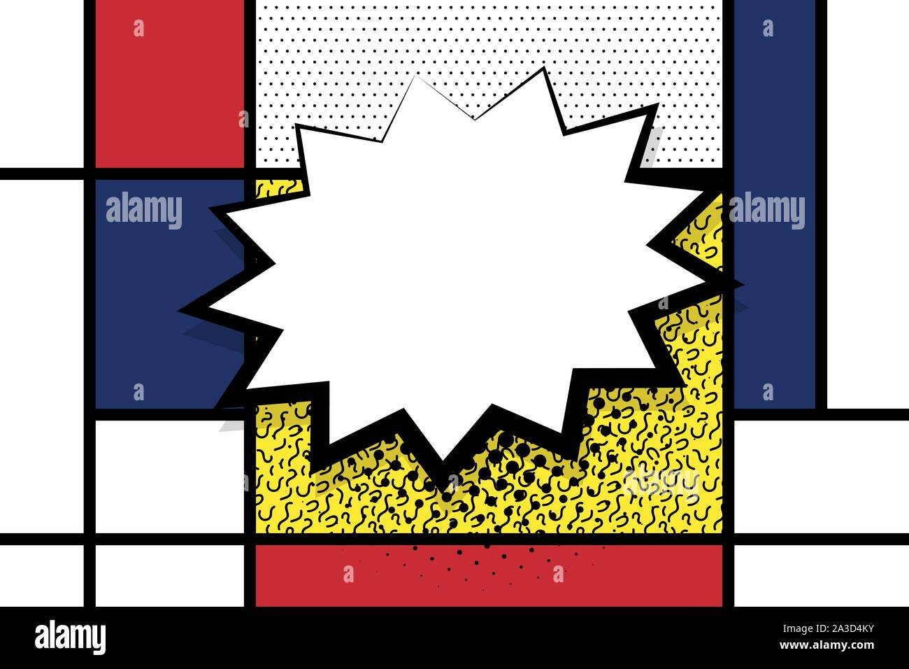 Comic book geometric pop art speech bubble Stock Vector Image & Art - Alamy