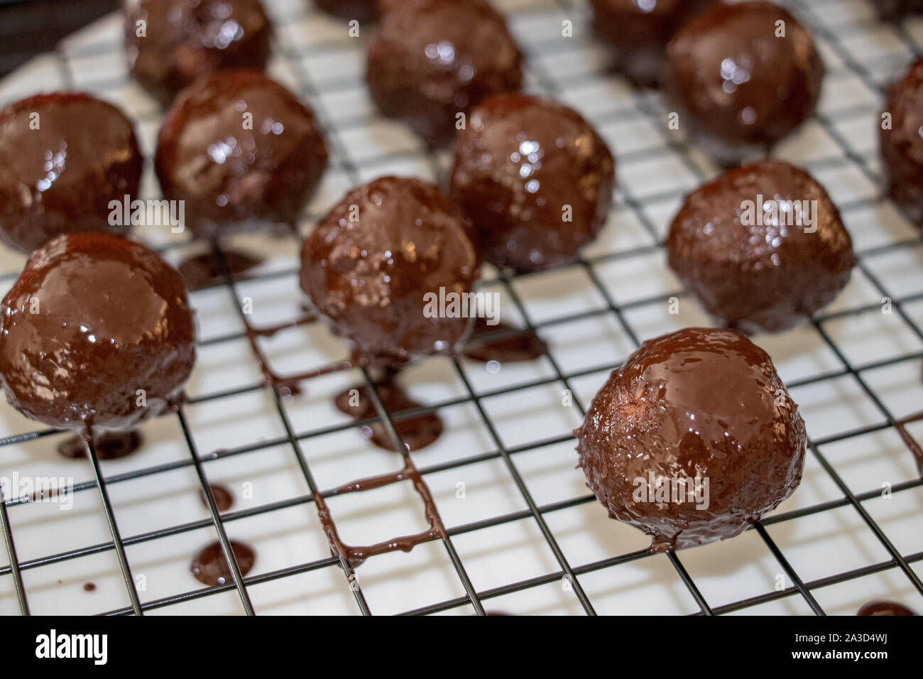 a few chocolate balls Stock Photo - Alamy