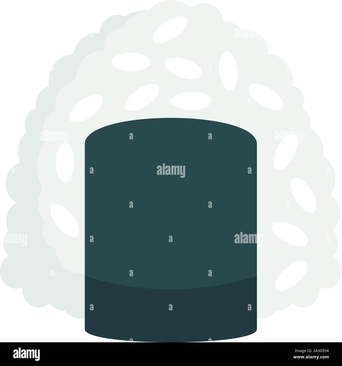 Rice sushi icon. Flat illustration of rice sushi vector icon for web ...