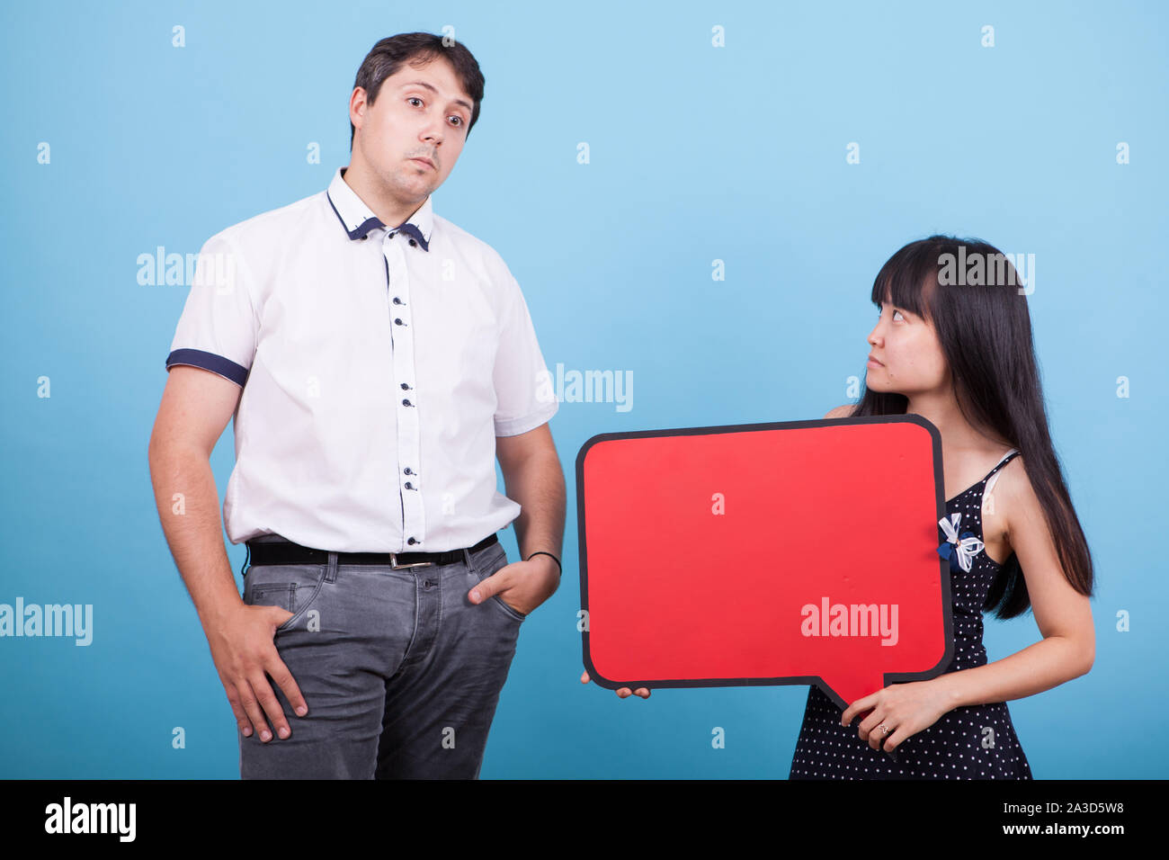 Confused communication speech bubble hi-res stock photography and ...