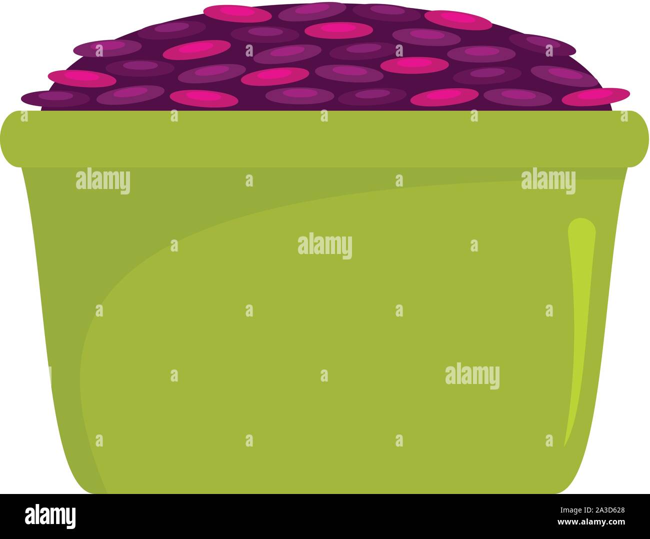 Colorful rice icon. Flat illustration of colorful rice vector icon for ...