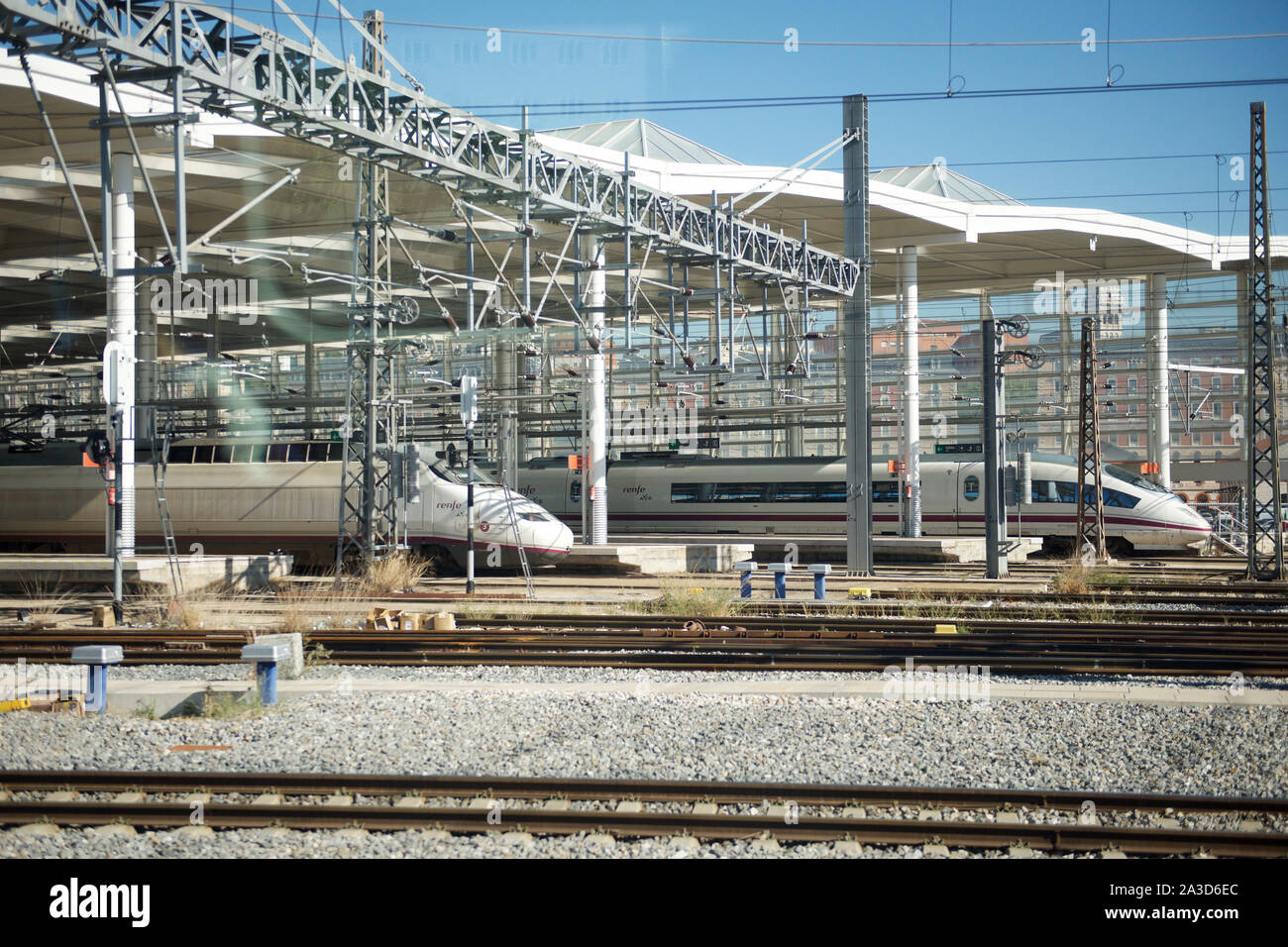 Renfe passenger train at Madrid Atocha Station Stock Photo - Alamy