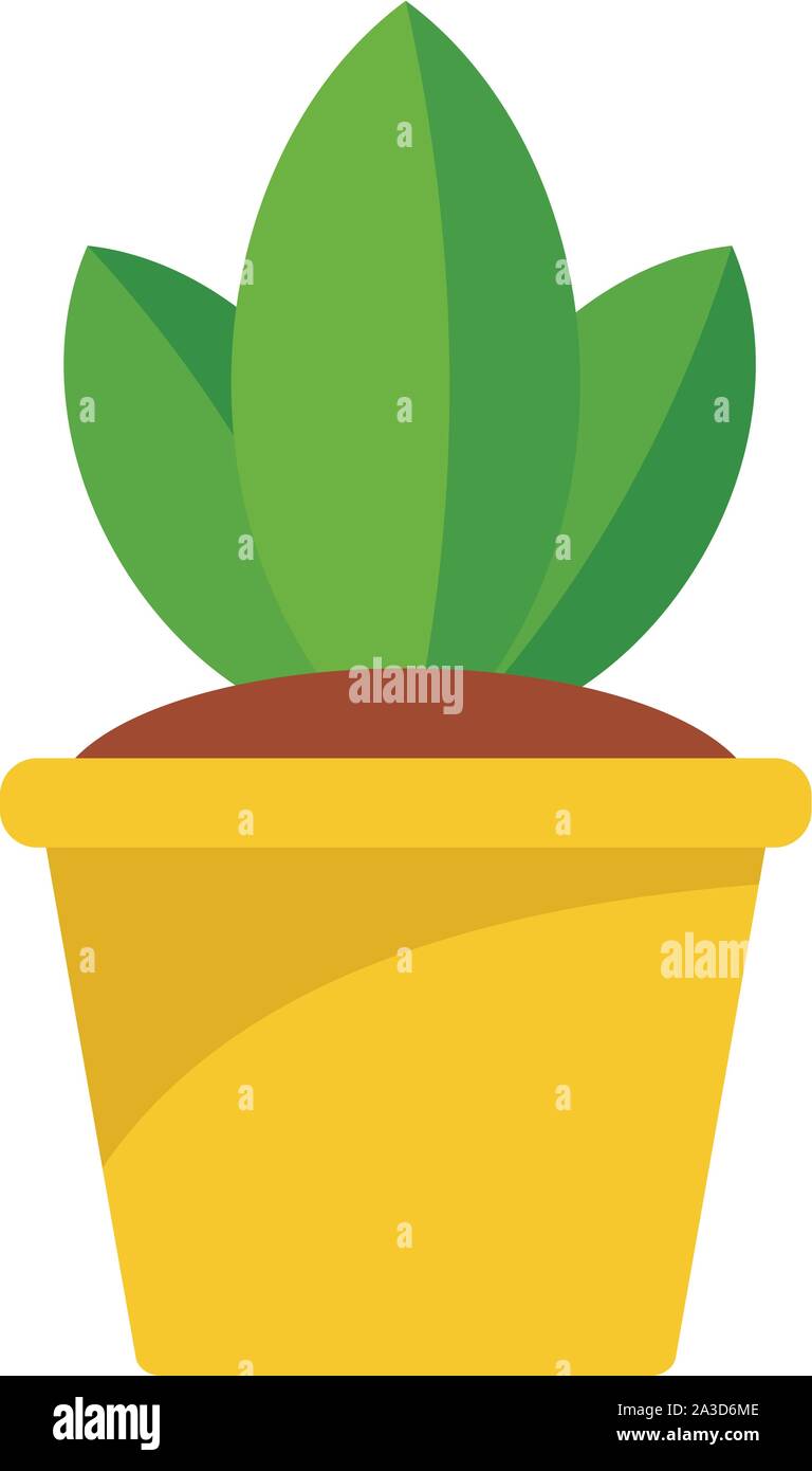 Pot plant icon. Flat illustration of pot plant vector icon for web ...