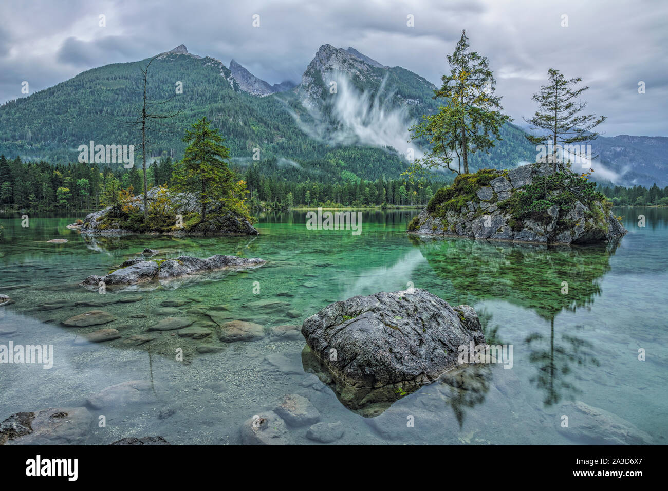 Hintersee, Ramsau, Berchtesgaden, Bavaria, Germany, Europe Stock Photo ...