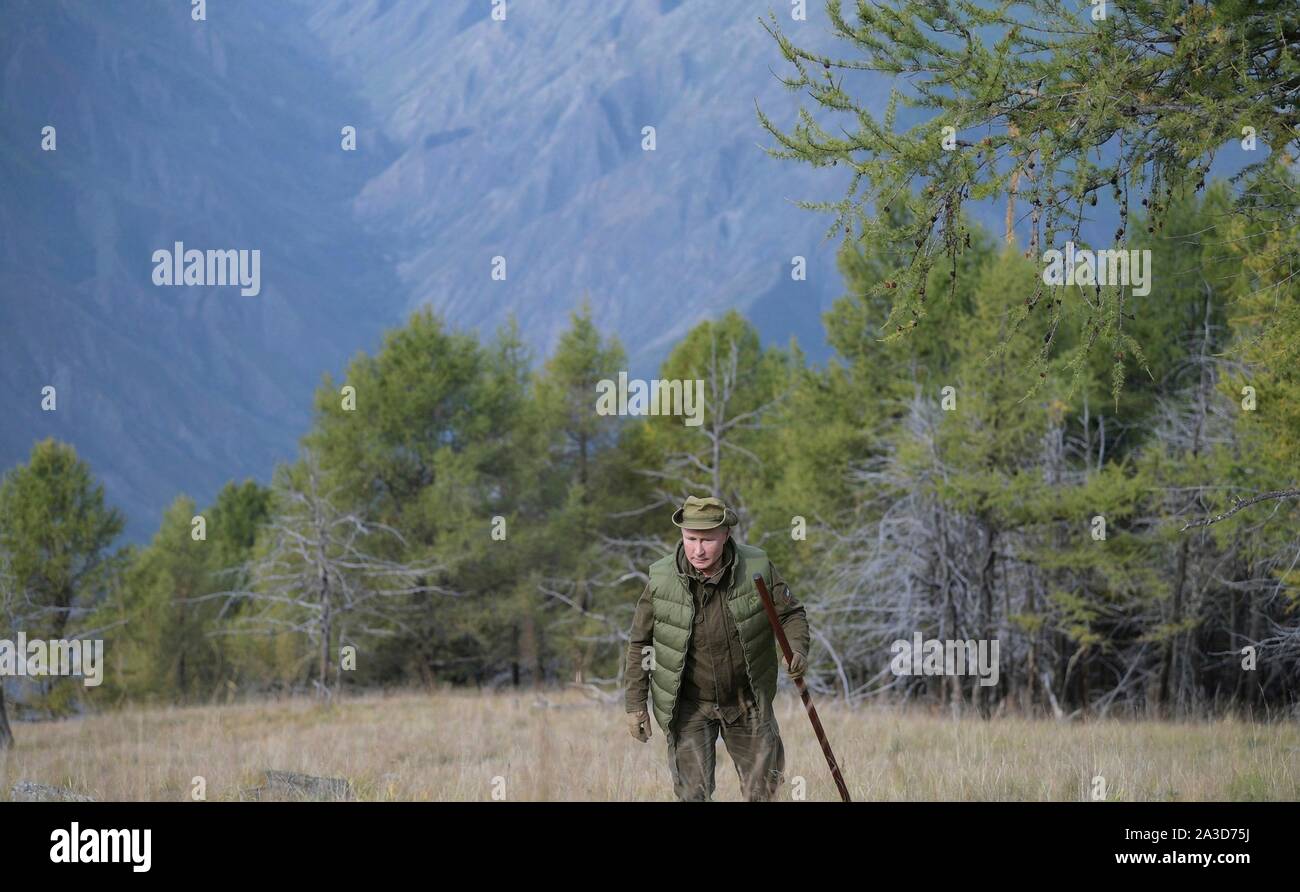 Siberia, Russia. 06 October, 2019. Russian President Vladimir Putin ...