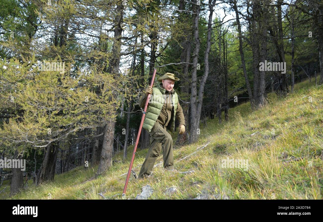 Siberia, Russia. 06 October, 2019. Russian President Vladimir Putin ...