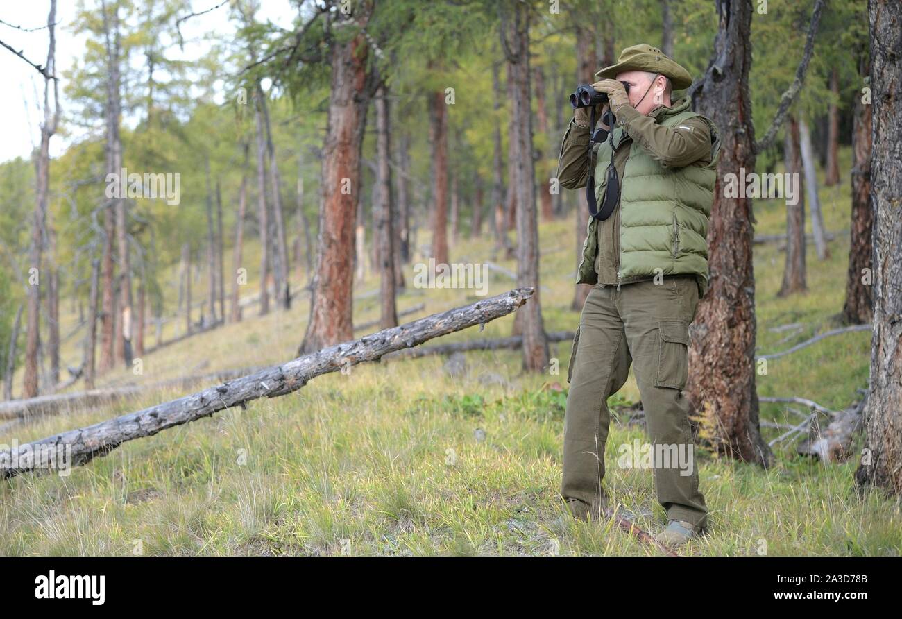 Siberia, Russia. 06 October, 2019. Russian President Vladimir Putin ...