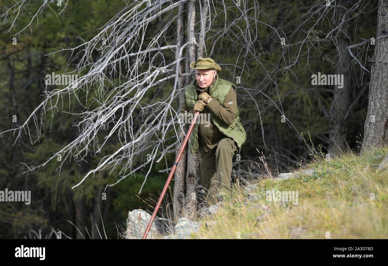 Siberia, Russia. 06 October, 2019. Russian President Vladimir Putin ...