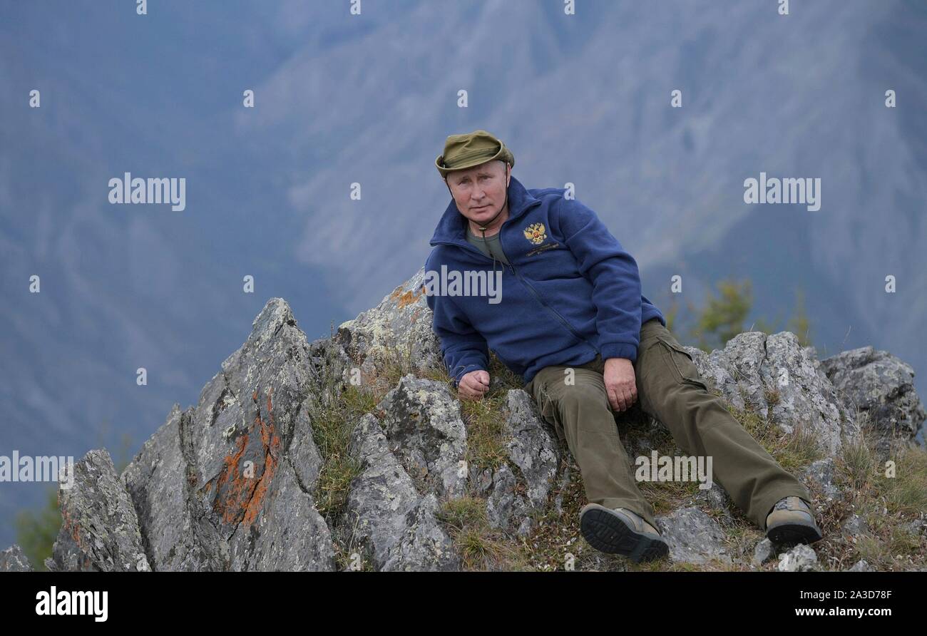 Siberia, Russia. 06 October, 2019. Russian President Vladimir Putin ...