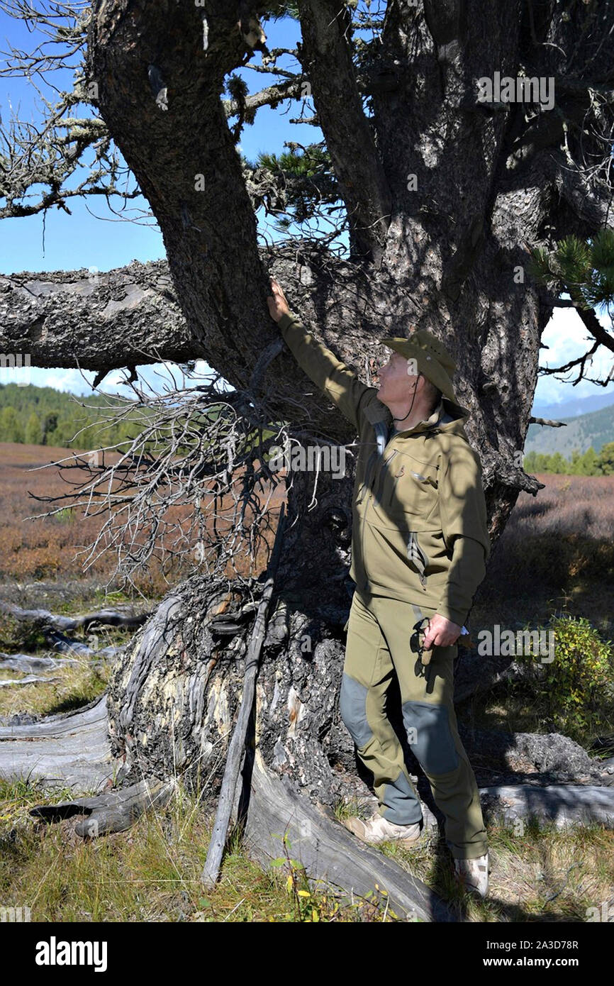 Siberia, Russia. 06 October, 2019. Russian President Vladimir Putin ...