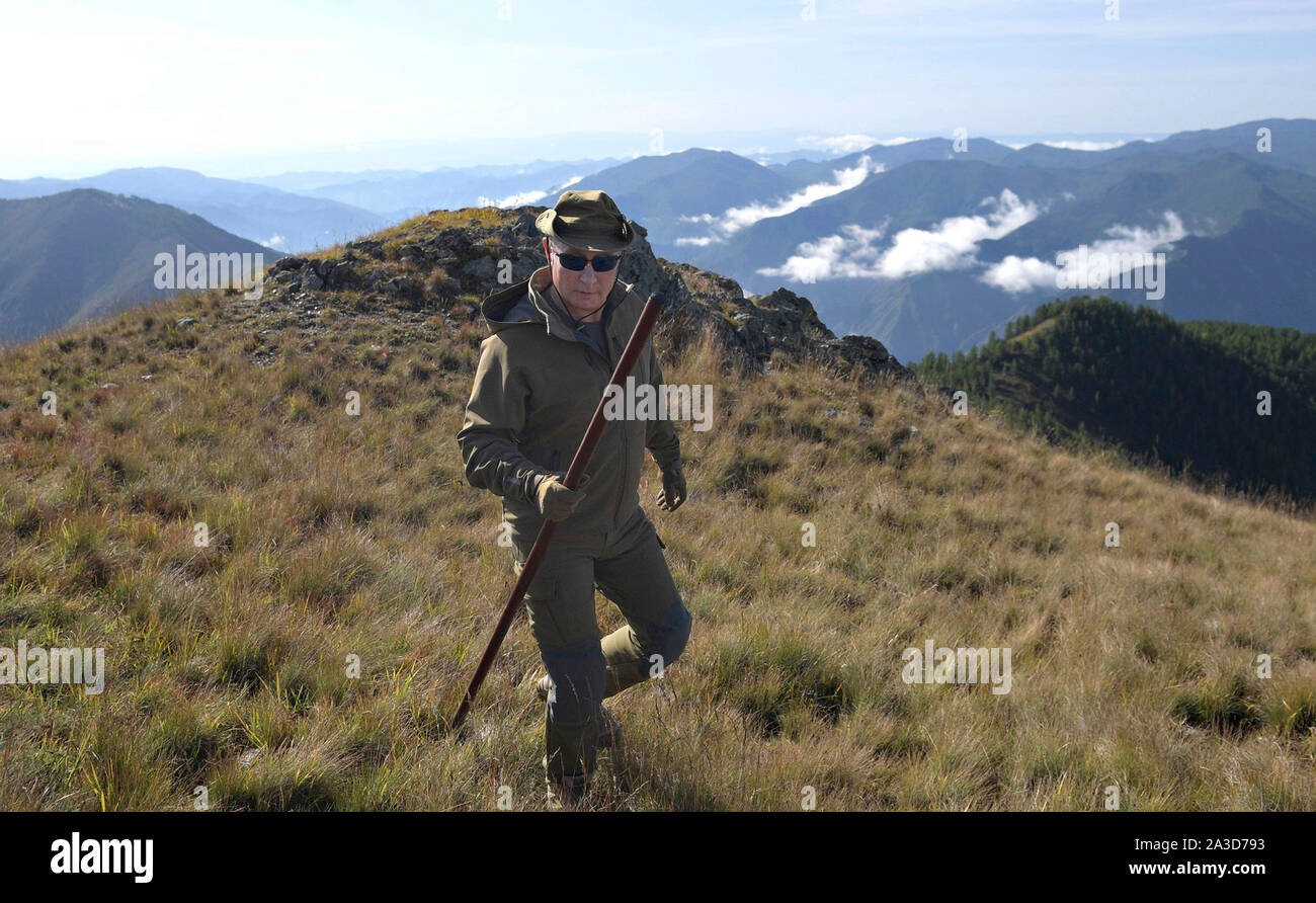 Siberia, Russia. 06 October, 2019. Russian President Vladimir Putin ...