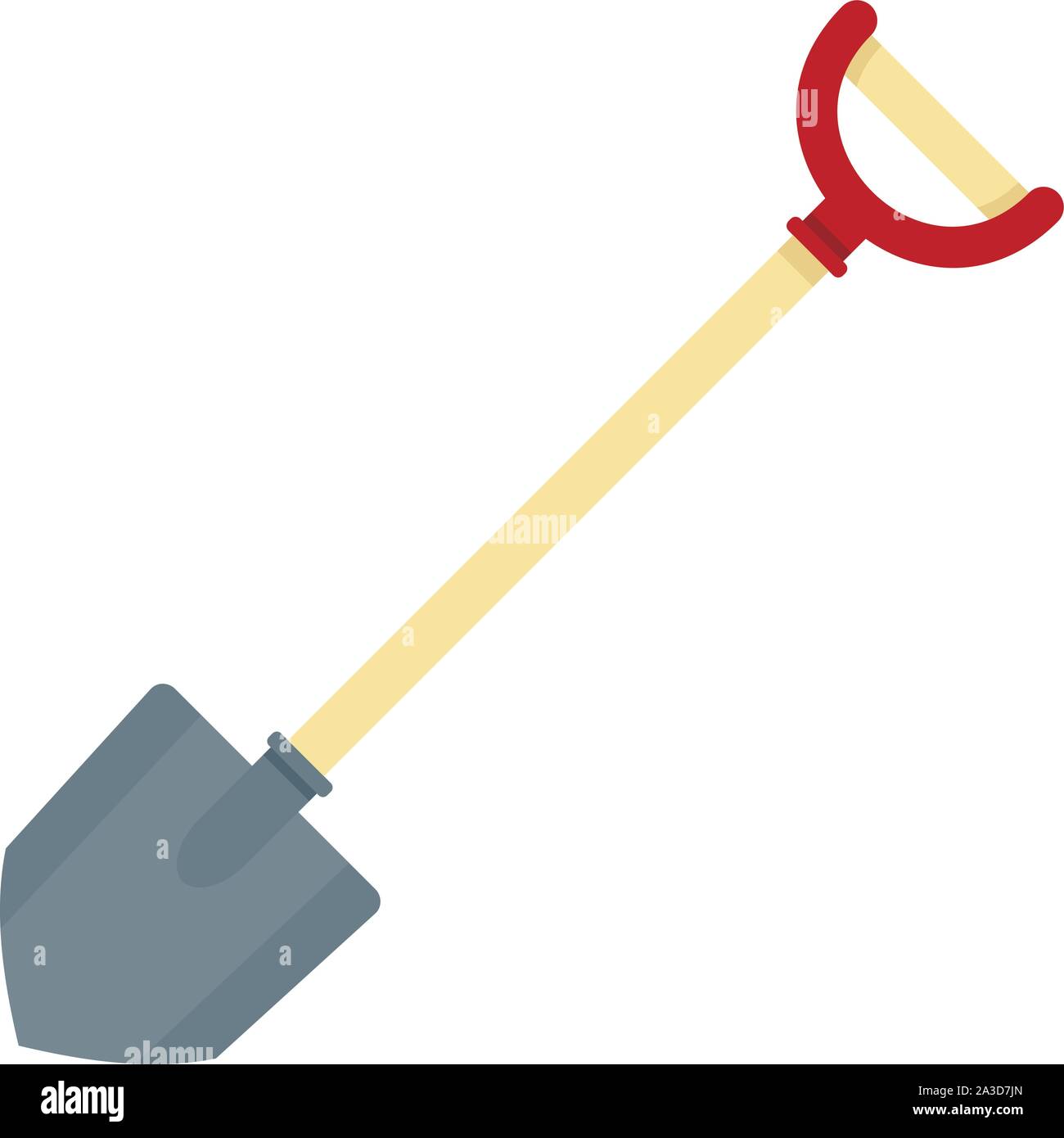 Shovel icon. Flat illustration of shovel vector icon for web design ...