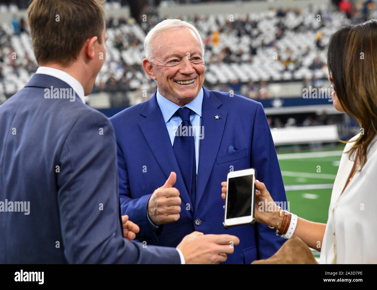 Oct 6, 2019: Dallas Cowboys owner and General Manager Jerry Jones ...