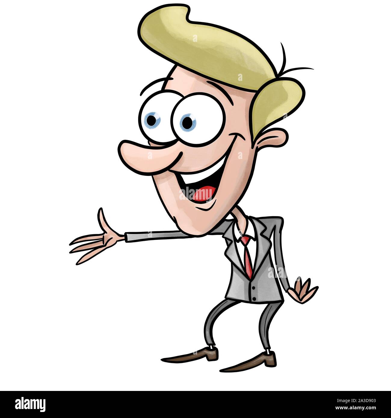 Man extending hand illustration hi-res stock photography and images - Alamy